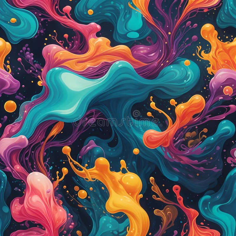 Bright Paint Splash Background. Image Created Using AI. Stock ...