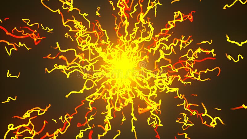 Bright Particle Explosion, Cartoon Style, 3d Render Background ...
