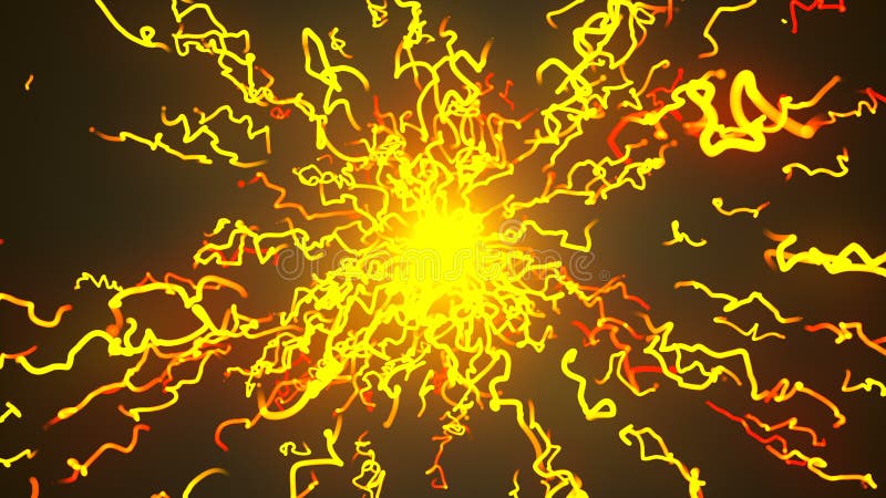 Bright Particle Explosion, Cartoon Style, 3d Render Background ...
