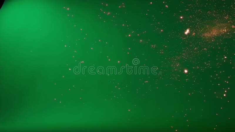 Glowing Particles Moving on Green Screen Background Stock Footage ...
