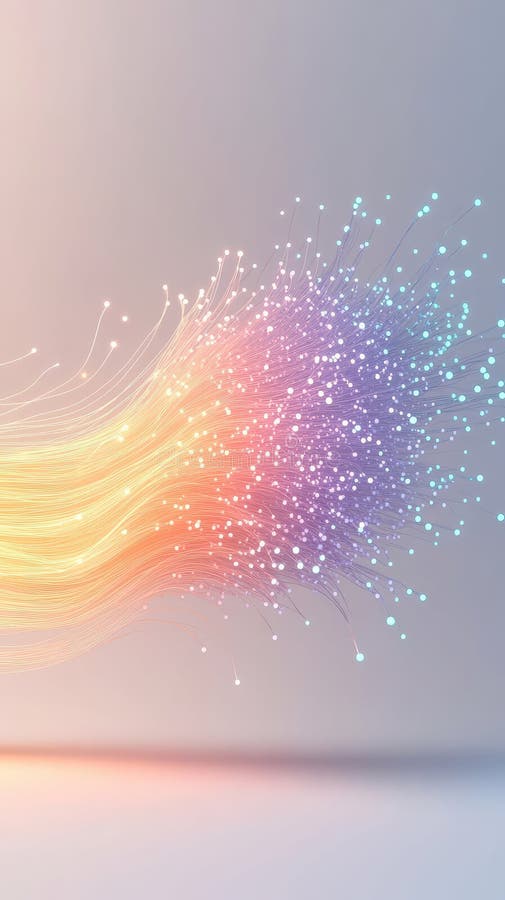 133 Abstract Colorful Wave Form Glowing Particles Stock Photos - Free ...