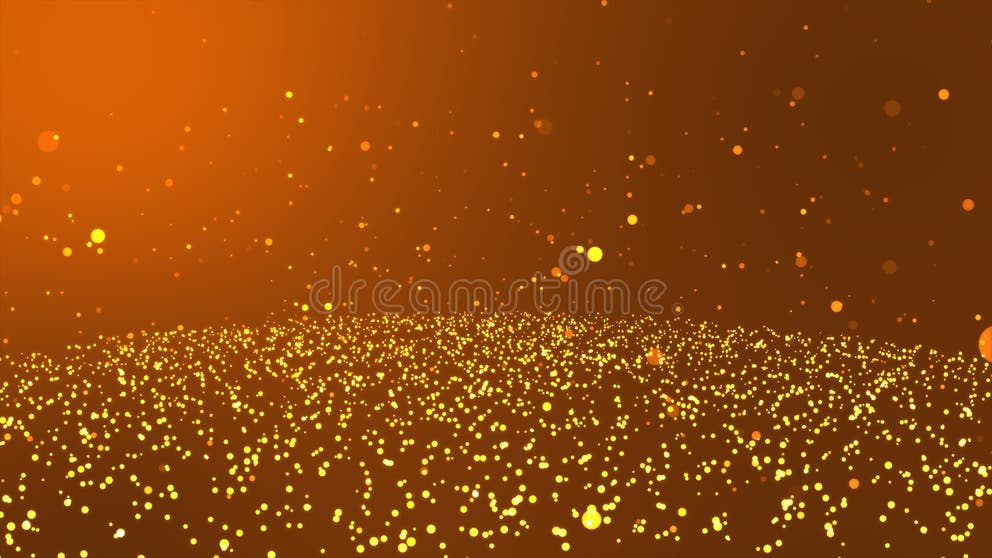 Bright Particles from Random Directions with Bounce in 3D Render. the ...
