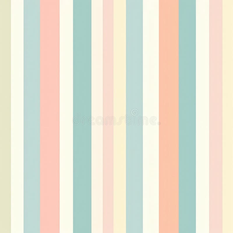 Bright Pastel Striped Pattern in Soft Colors Creating a Cheerful and ...