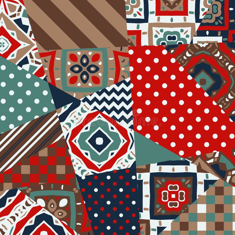 Bright Patchwork Of Multi Colored Triangles Unusual Cover Or