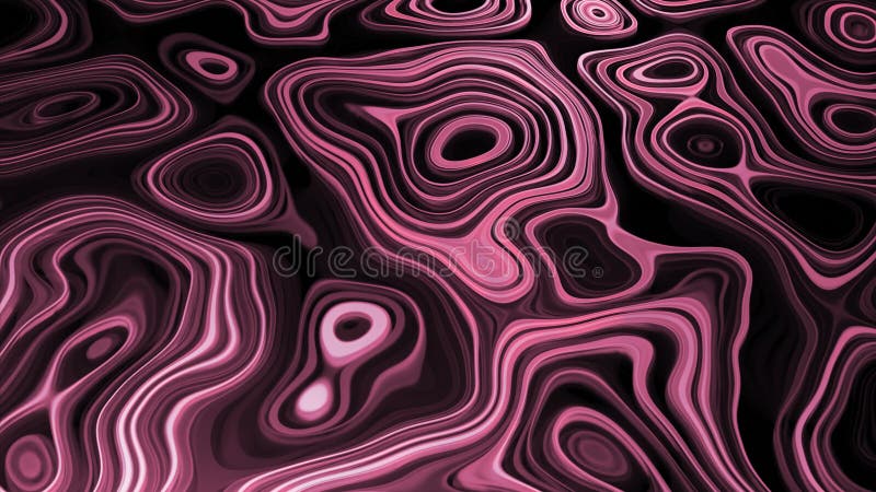 Bright Pattern with Oval Lines in Motion. Design. 3D Pattern of Moving ...