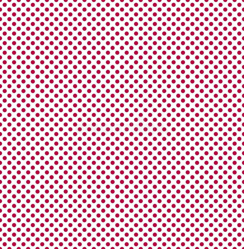 Bright Pattern of Red Dots on a White Background in the Style of Popart ...