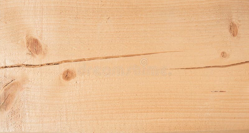 Bright Pine Board Texture with Knots and Crack Stock Image - Image of ...