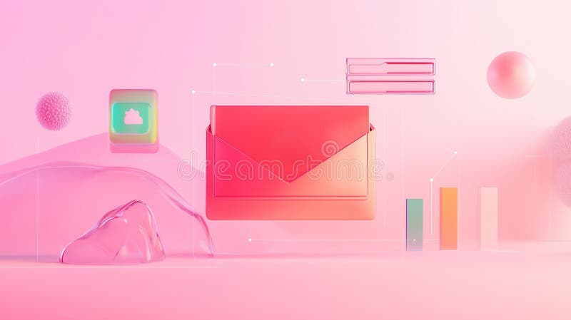 Digital Envelope on Circuit Board Representing Modern Tech ...