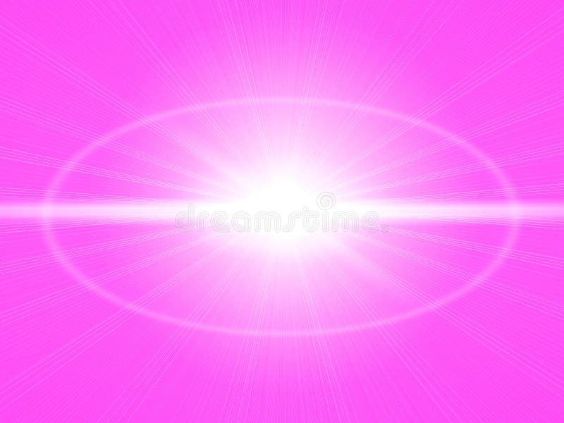 Bright Pink Background with Sun Shining Stock Illustration ...