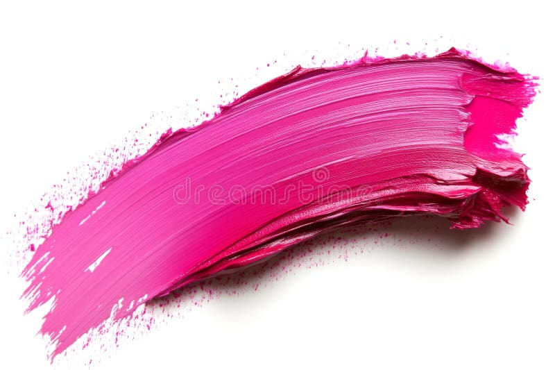 Bright Pink Brushstroke Showcasing Vivid Color and Texture Stock Photo ...