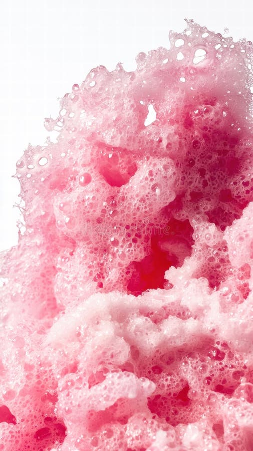 Bright Pink Colored Substance Smoothly Spread Out on a Clean White ...