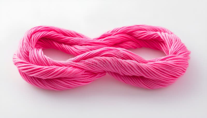 Bright Pink Embroidery Thread on White Background Stock Image - Image ...