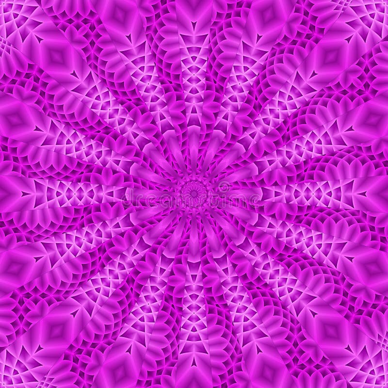 Bright Pink Gradient Symmetrical Pattern Stock Illustration ...