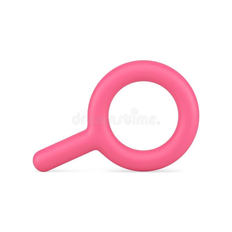 Bright Pink Horizontal Magnifying Glass Education Science Exploration ...