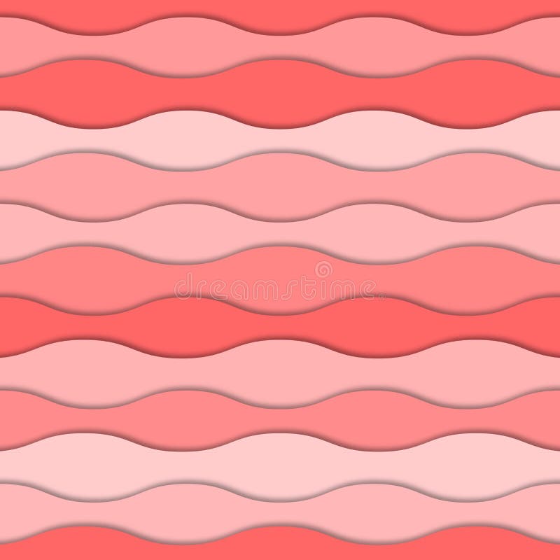 Bright Pink Layers with Realistic Shadow. 3d Seamless Pattern ...
