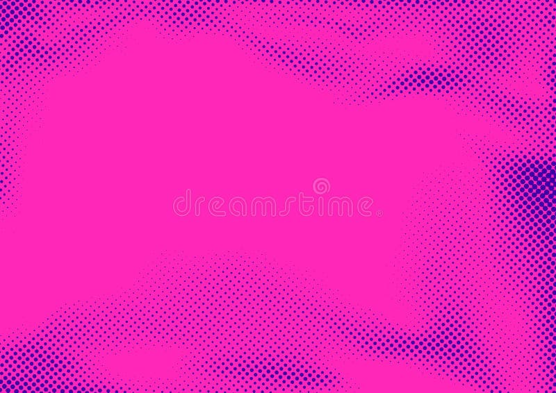 Bright Pink Layout with Dotted Retro Grain Pattern Over Stock Vector ...
