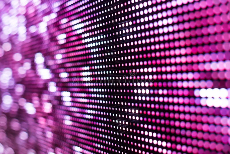 Bright Pink LED Smd Screen with Stars Stock Photo - Image of lights ...