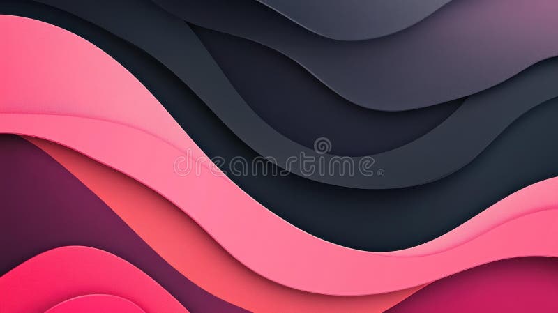 Bright Pink Lines Blend Seamlessly into a Dark Gradient, Creating a ...