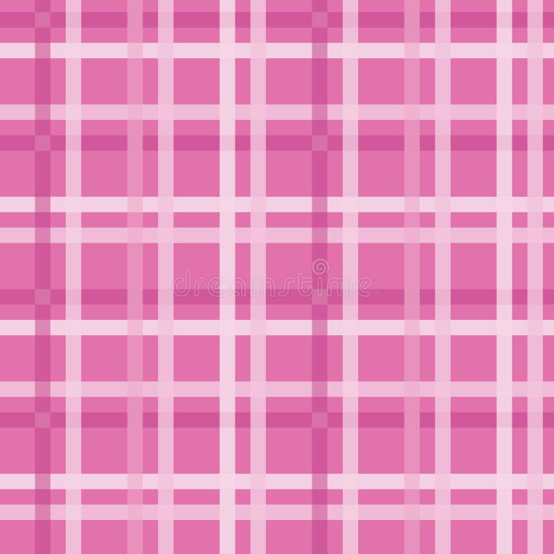 Bright Pink Plaid Seamless Pattern Background Print Stock Vector ...