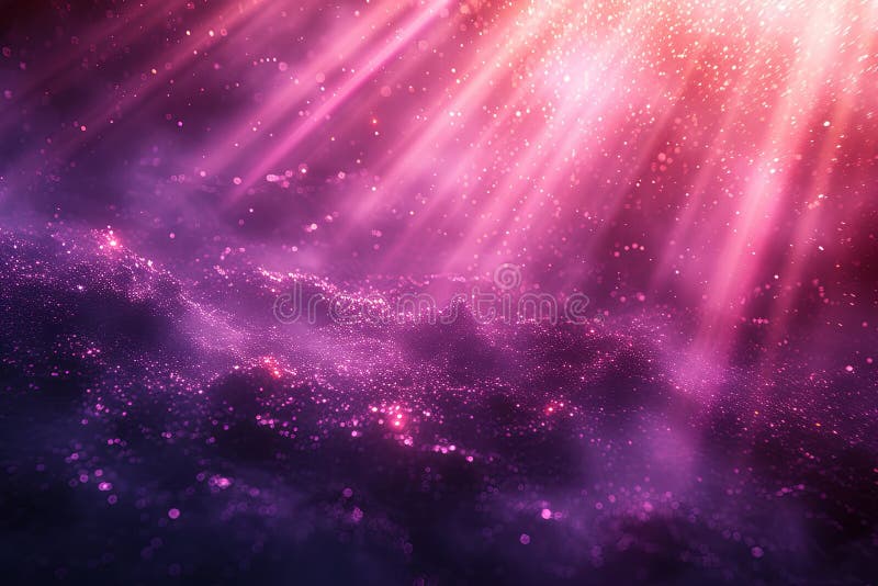 Bright Pink and Purple Background with a Lot of Sparkles and Rays of ...