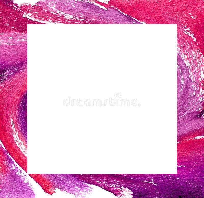 Bright Pink and Purple Frame Border Stock Illustration - Illustration ...