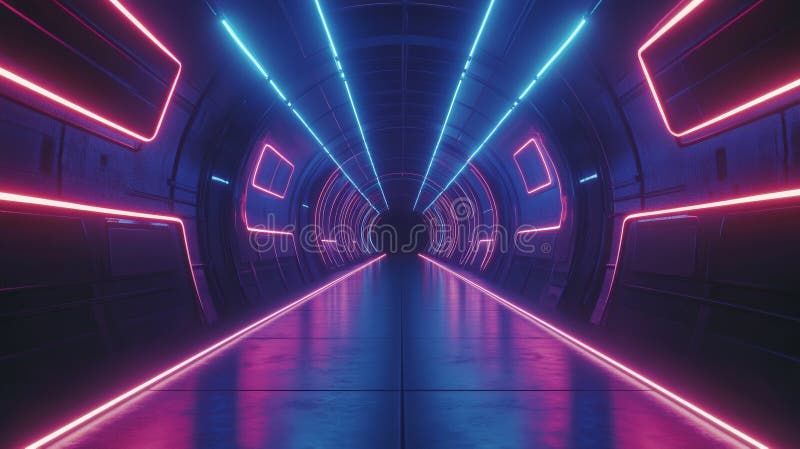 Bright Pink and Purple Hues of Abstract Light Strands Produce a ...