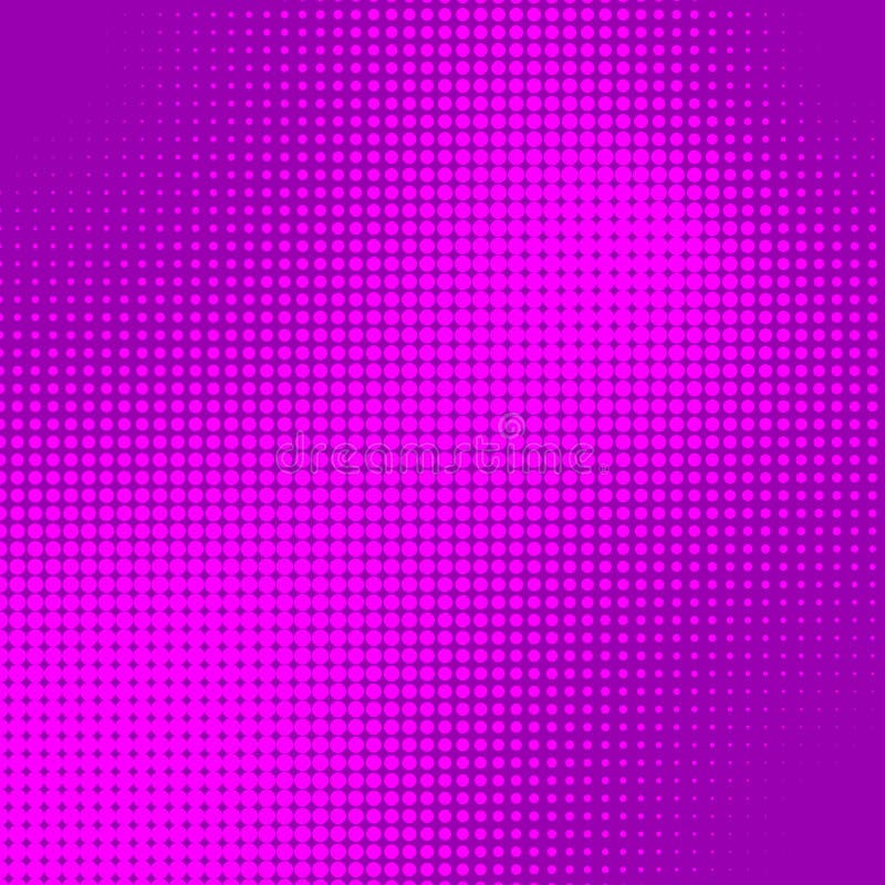 Bright Pink and Purple Pop Art Retro Background with Halftone in Comic ...