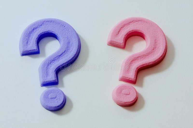 Bright Pink Purple Question Mark White Background Stock Photos - Free ...