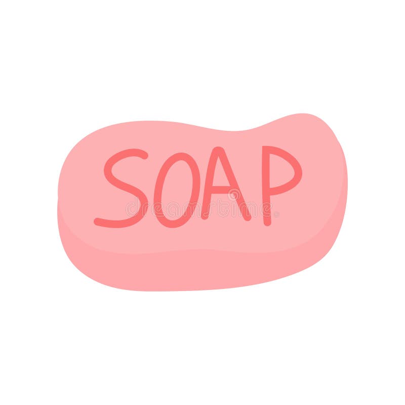 Colored Soap Bar with the Word Soap Embossed on the Surface in a ...
