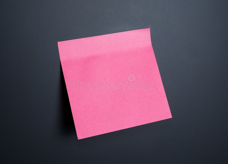 Bright Pink Sticky Note Dark Surface Stock Photos - Free & Royalty-Free ...
