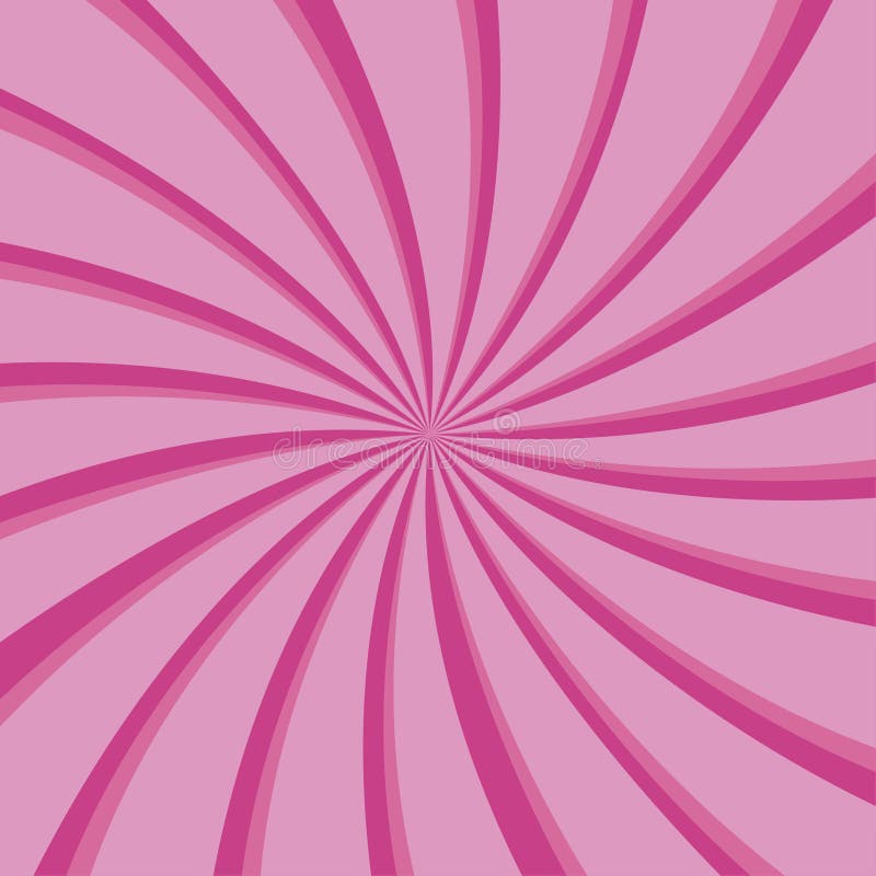 Bright Pink Sun Rays Background.Rays Background in Retro Style. Vector ...