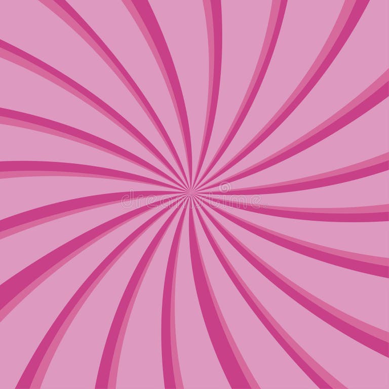 Bright Pink Sun Rays Background.Rays Background in Retro Style. Vector ...