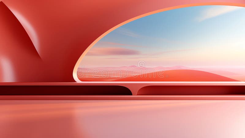 Bright Pink Trendy Artistic Background Stock Illustration ...