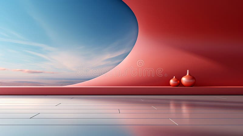 Bright Pink Trendy Artistic Background Stock Illustration ...