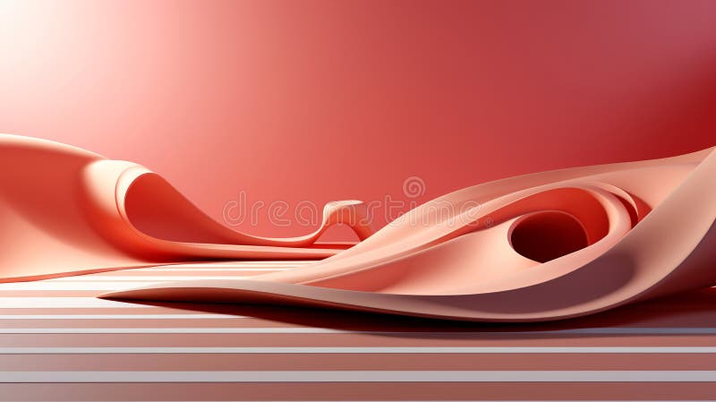 Bright Pink Trendy Artistic Background Stock Illustration ...
