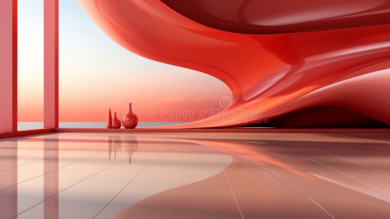 Bright Pink Trendy Artistic Background Stock Illustration ...