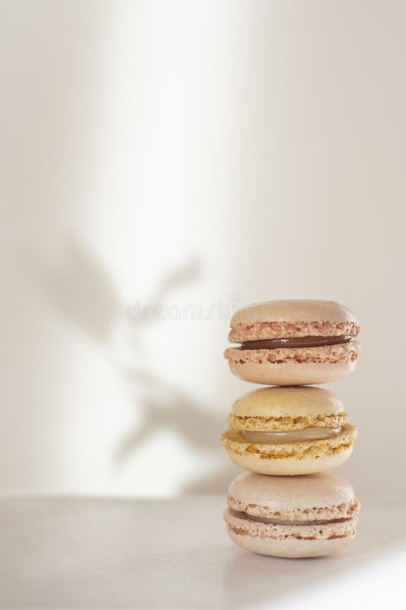 Bright Pastel French Macarons Stack Stock Photo - Image of traditional ...