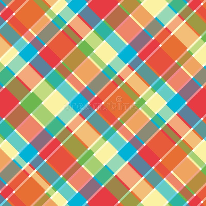 Bright Plaid Pattern stock illustration. Illustration of colorful - 6031924