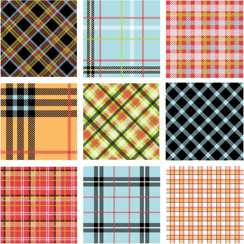 Plaid patterns stock illustration. Illustration of tile - 14786357
