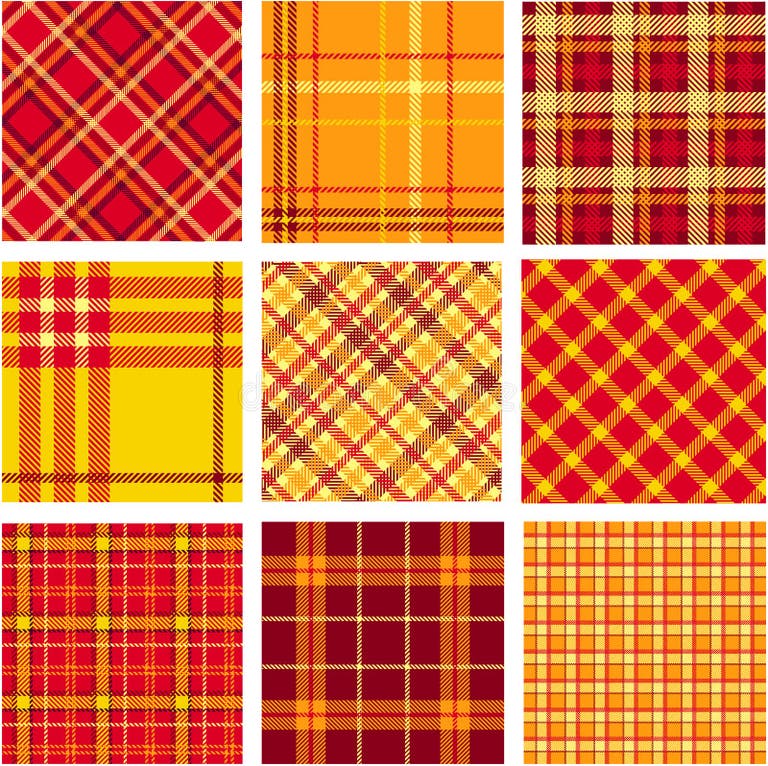 Bright plaid patterns stock illustration. Illustration of decoration ...