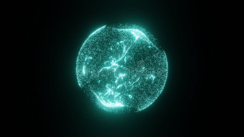 Bright Planet on a Dark Background Stock Photo - Image of element ...