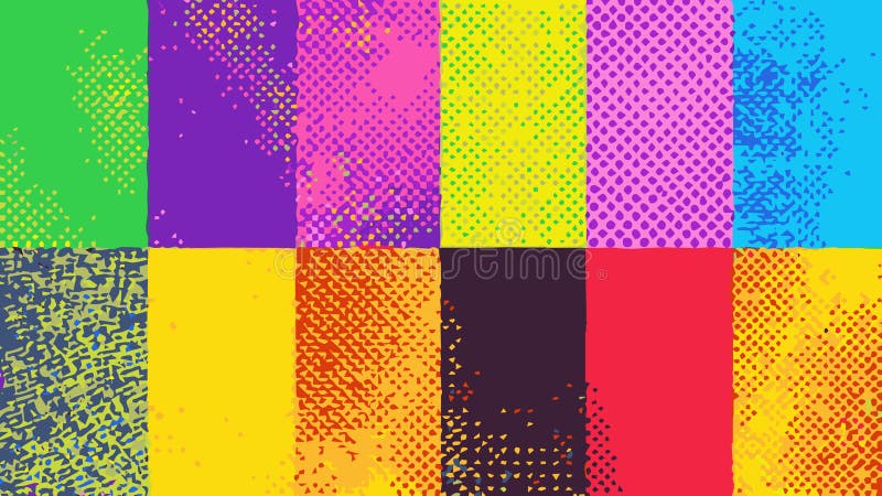 Multicolor Halftone Grids Stock Illustrations – 1 Multicolor Halftone ...