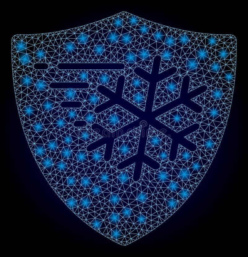 Bright Polygonal Network Frost Protection with Light Spots Stock Vector ... Bright Polygonal Network Frost Protection with Light Spots Stock Vector ...