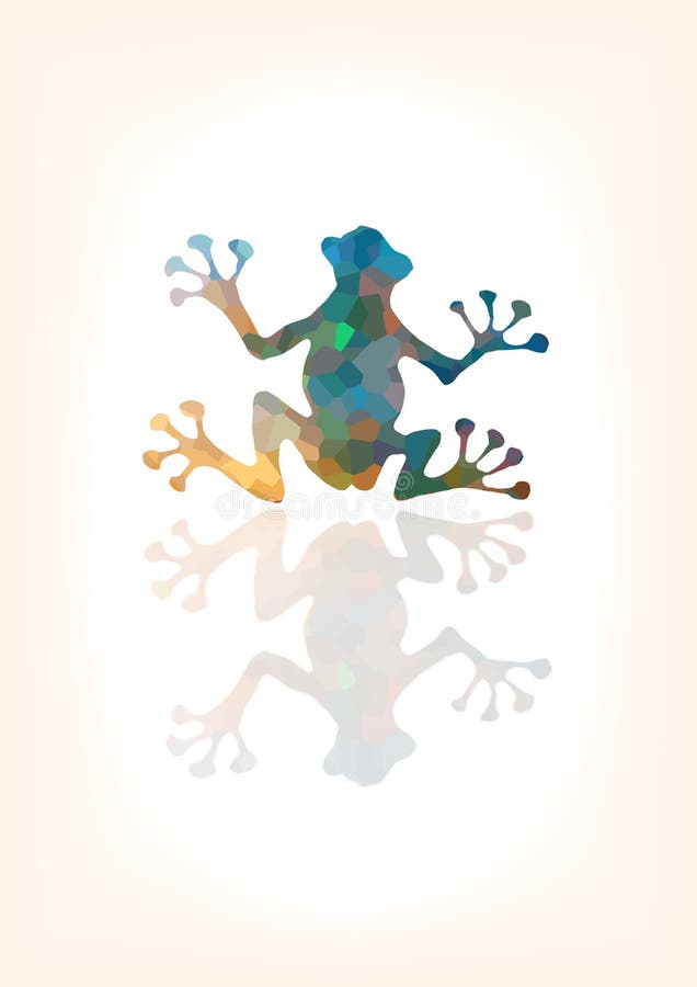 Bright Polygons Frog Silhouette Stock Vector - Illustration of ...
