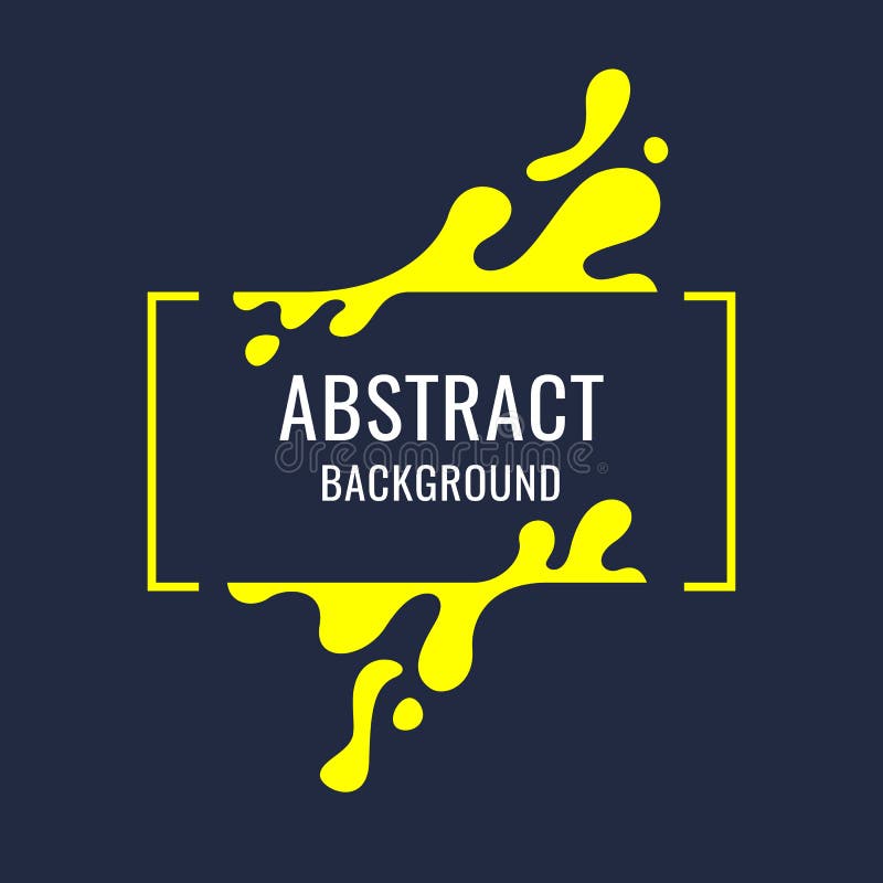 Bright Poster with Splashes.. Illustration Minimal Flat Style Stock ...