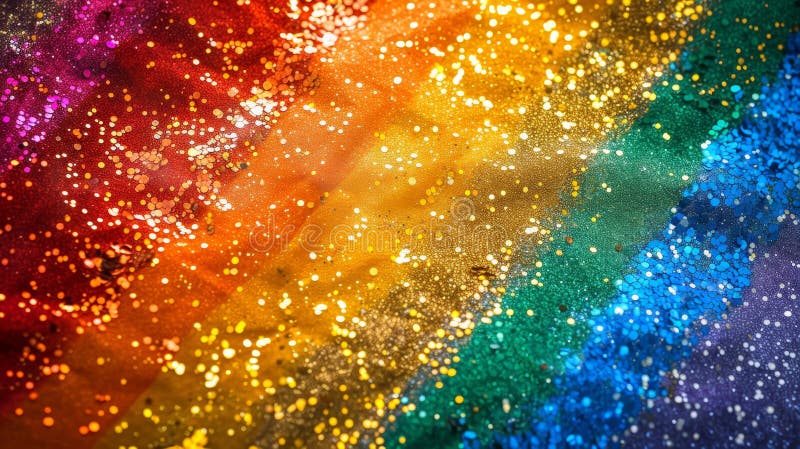 Bright Pride Backdrop with Love is Love and Rainbow Accents Stock ...