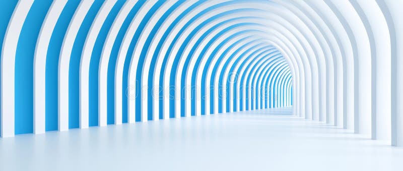 Bright and Pristine Abstract Architecture Featuring Intersecting White ...