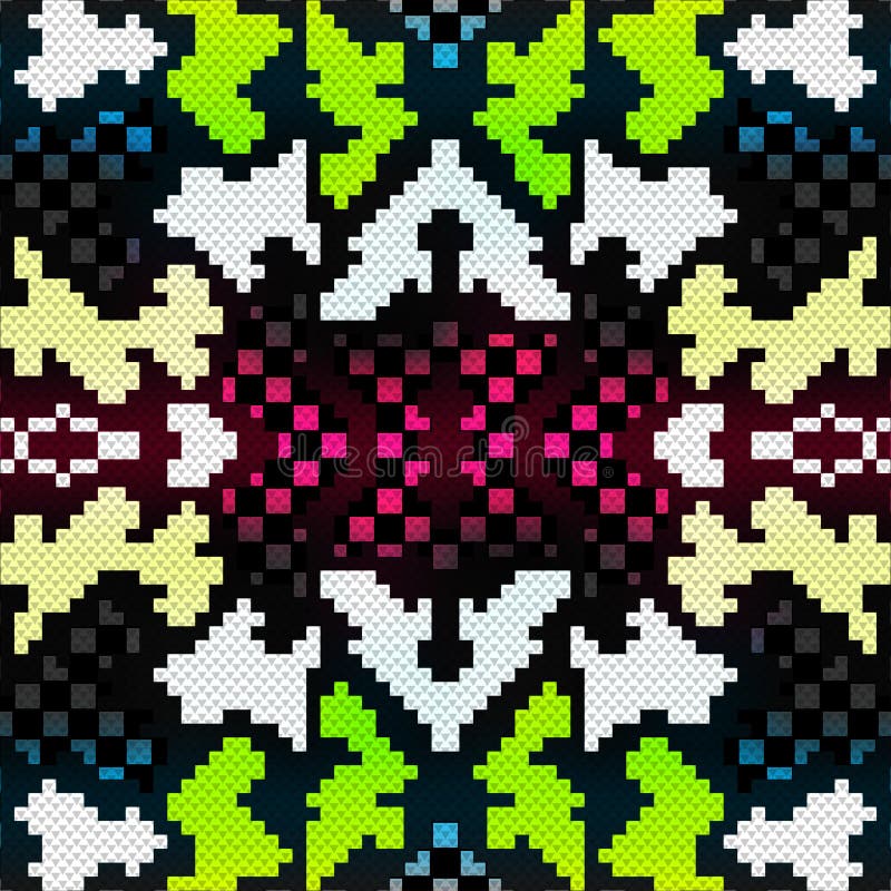 Bright Pixels Beautiful Small Polygons Abstract Seamless Geometrical ...