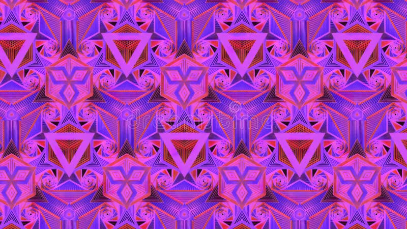 Bright Psychedelic Pattern with Flashing Figures. Motion Stock ...