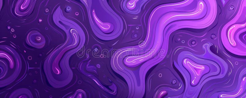 Bright Purple Background Pattern Swirling Shapes Adding Movement Stock ...